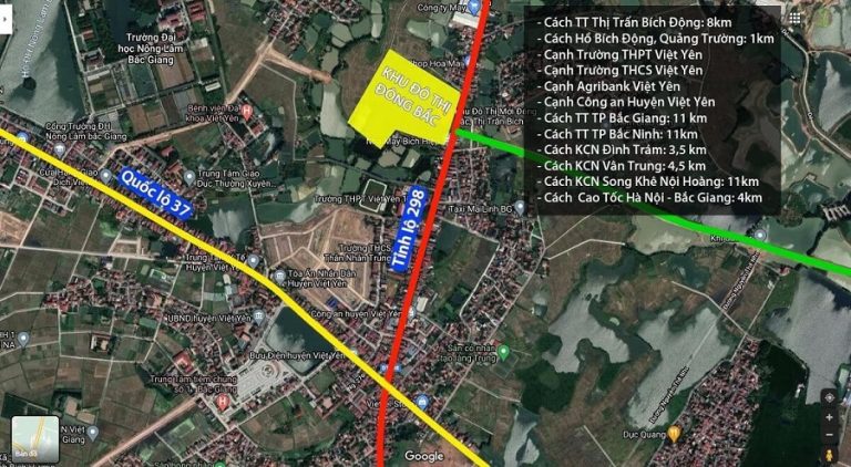 Dự án The Felix Land Đông Bắc Bích Động - Việt Yên