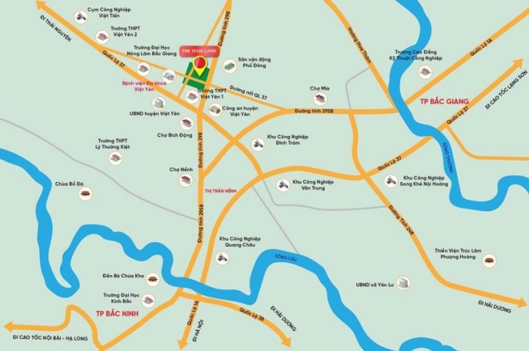 Dự án The Felix Land Đông Bắc Bích Động - Việt Yên